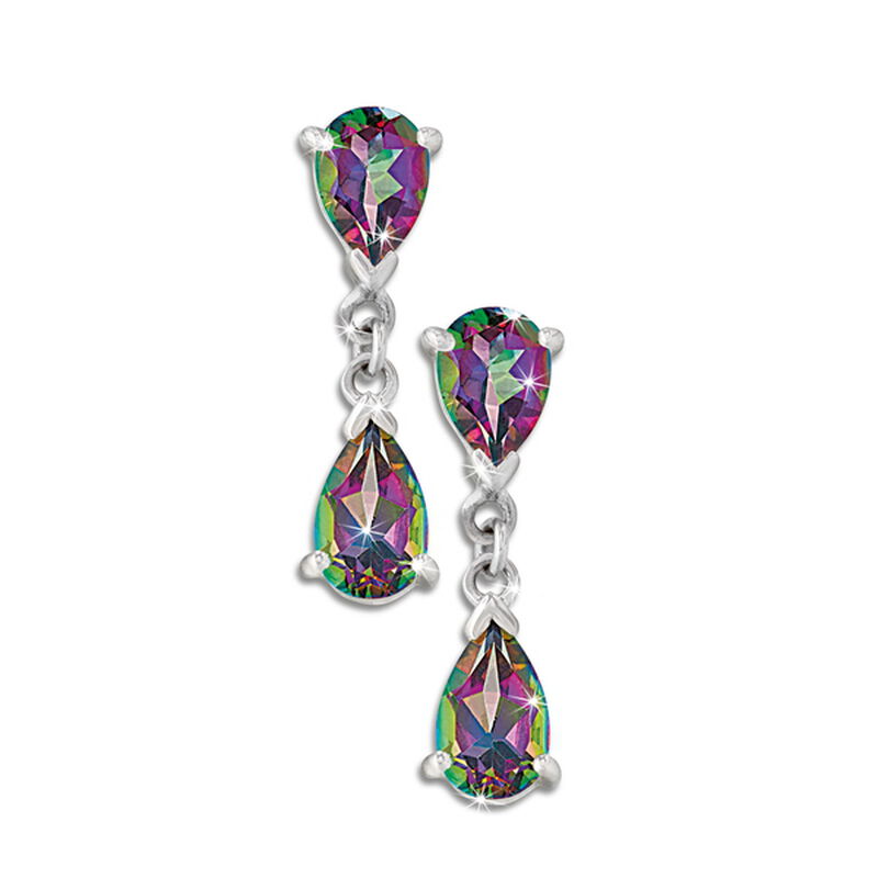 Mystic Fire Topaz Earrings